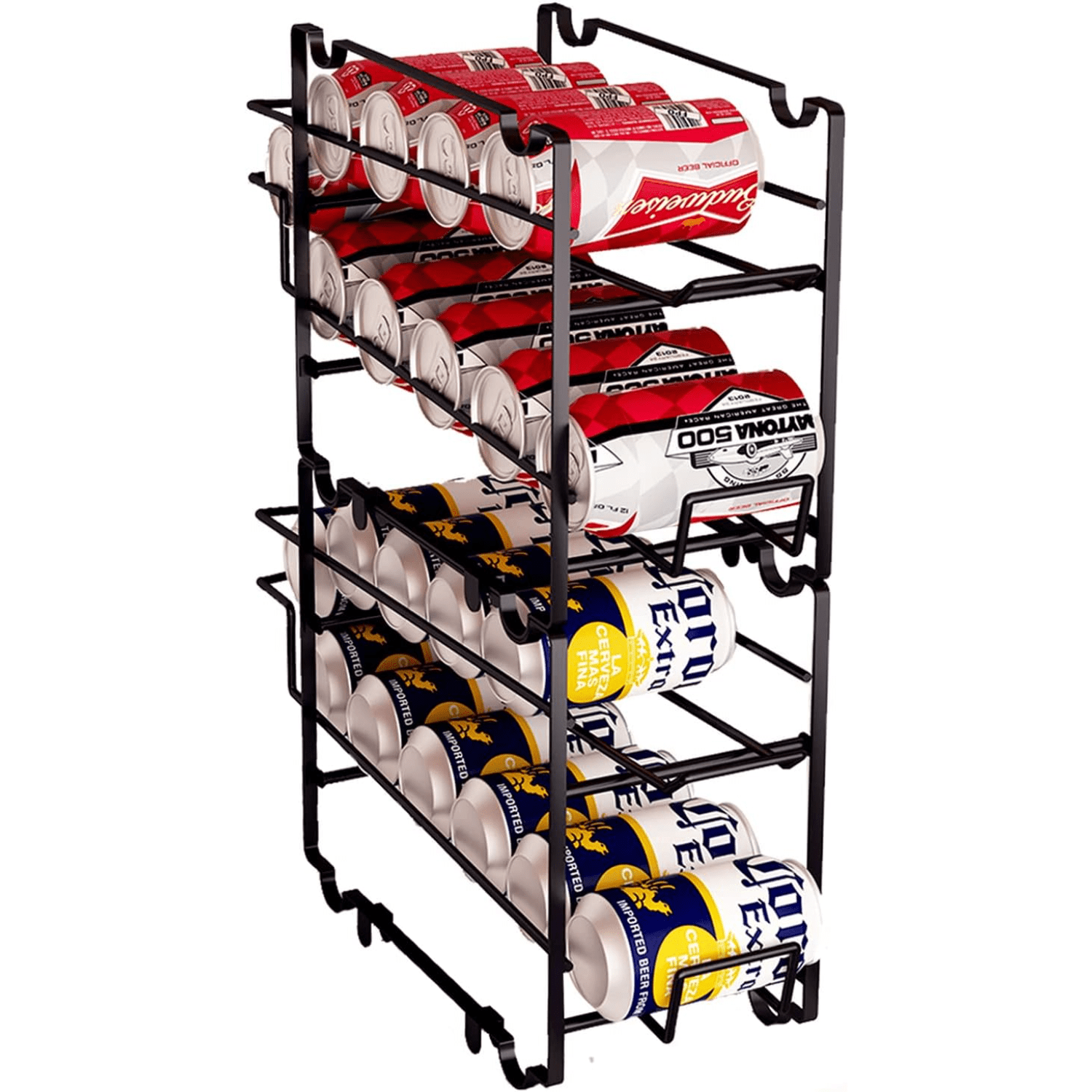 SHAOSHZIC Stackable Convenient Beverage Soda Can Dispenser Organizer ...