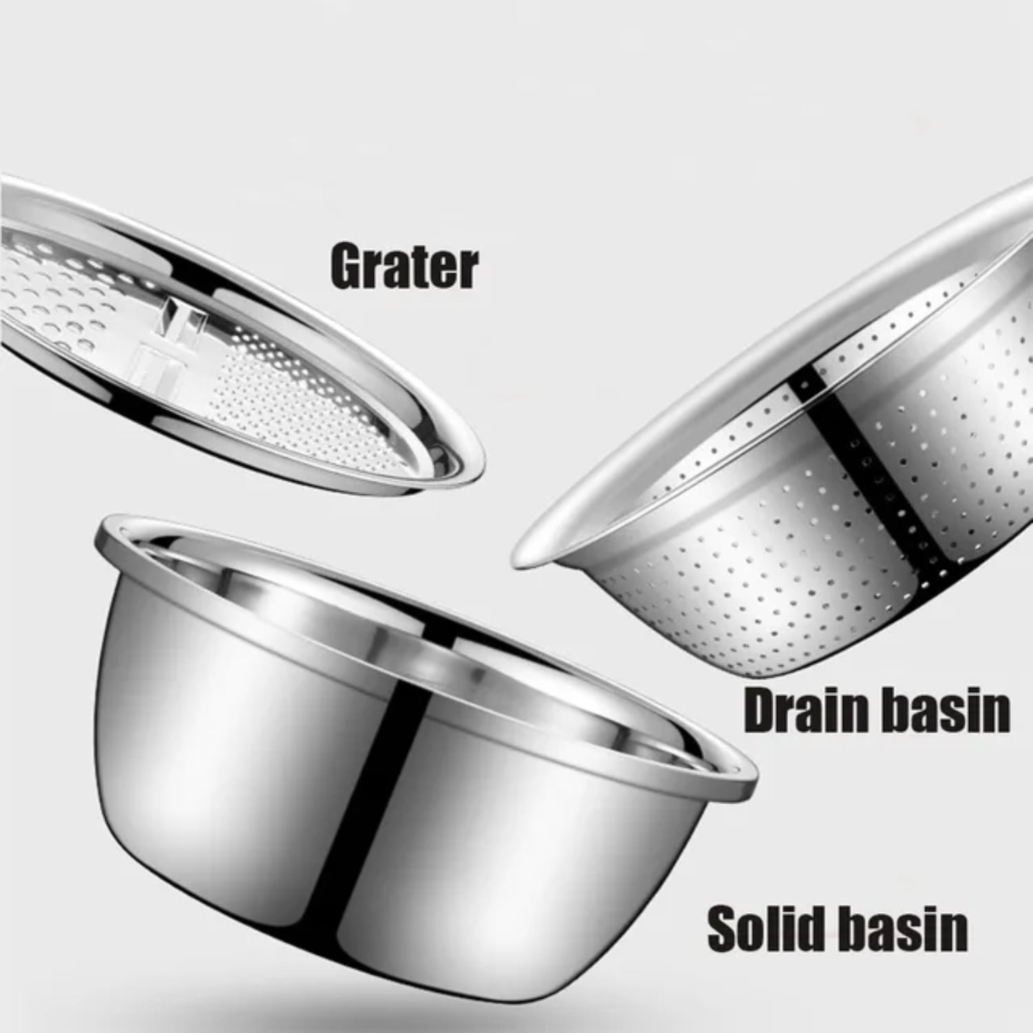 SHAOSZC Set of 3 Versatile Multifunctional Stainless Steel Kitchen ...