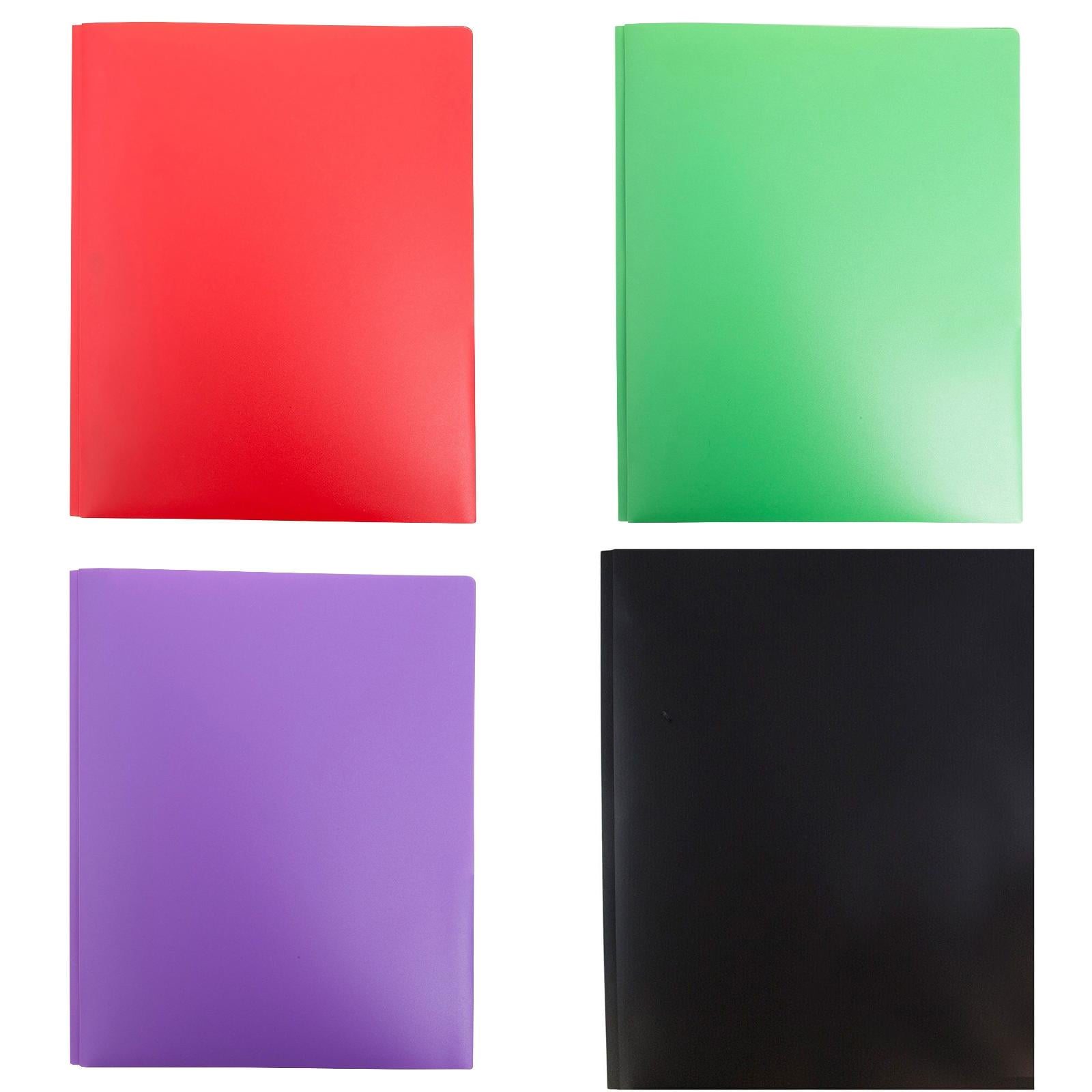 SHAOTELLME Dunwell Colored Plastic Folder With Pockets And Prongs ...