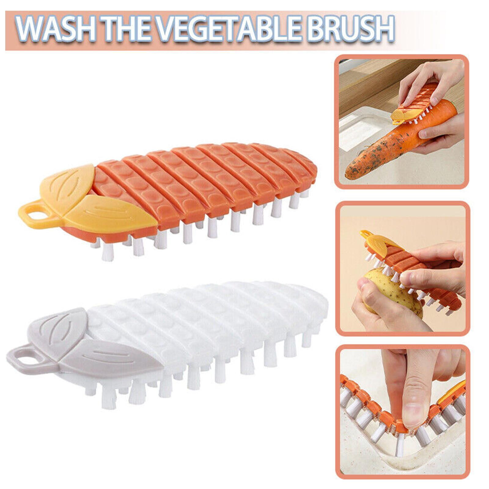 SHAPERME 1X Flexible Vegetable Brush Fruit and Vegetable Cleaning ...