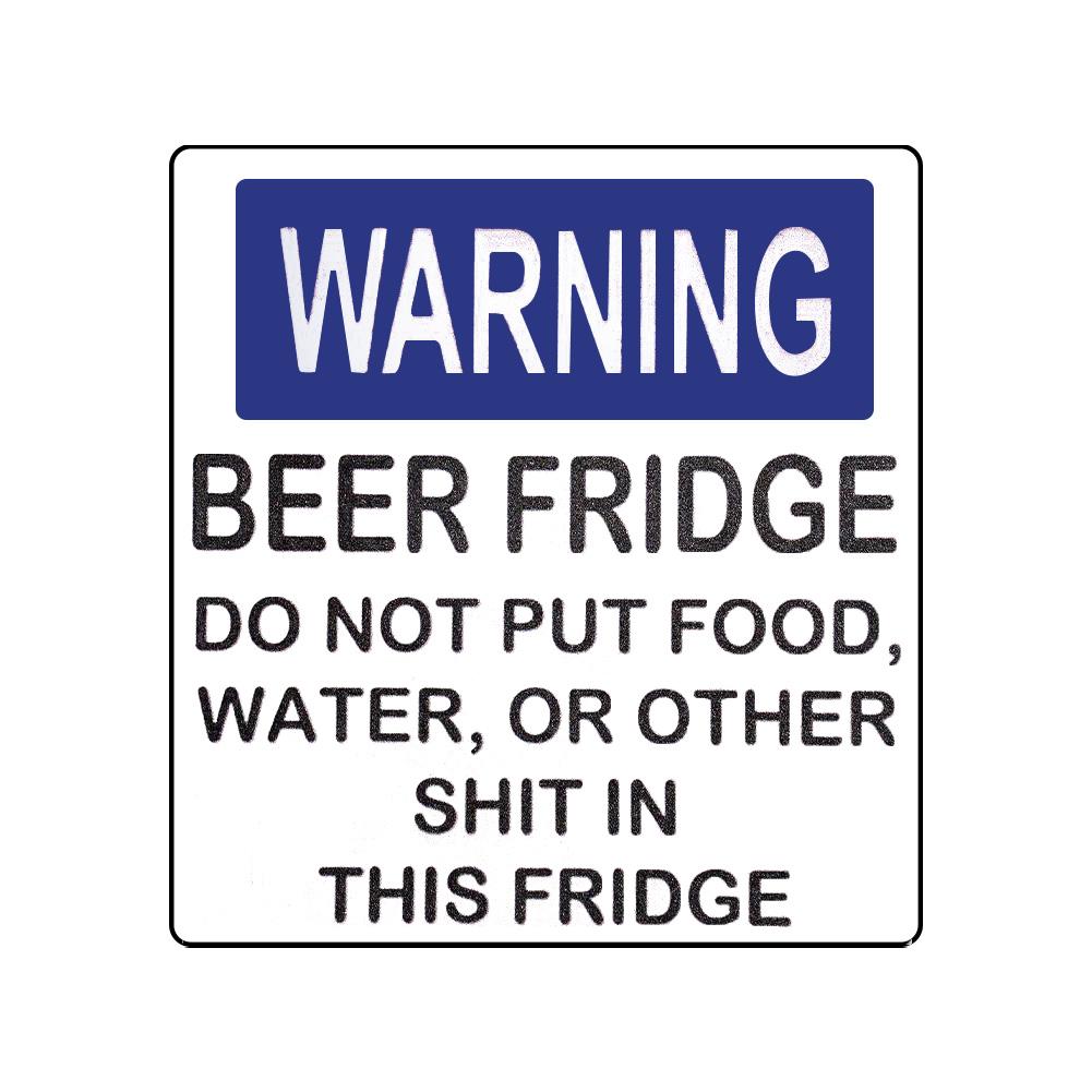 SHAPERME 2024Magnet Beer Fridge Warning Sign Refrigerator Fridge ...