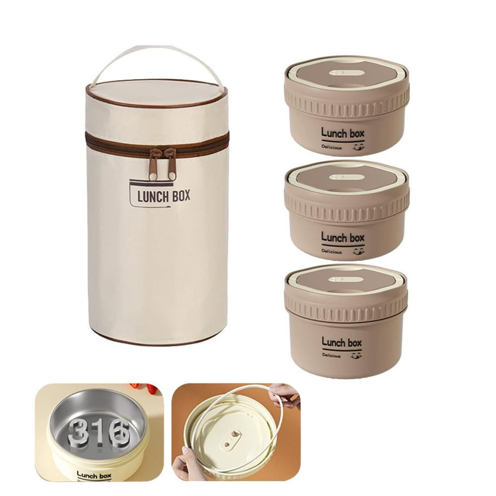 SHAPERME 316 Stainl Stl Insulated Lch Box for Office Workers Microwave Oven GXP - Walmart.com