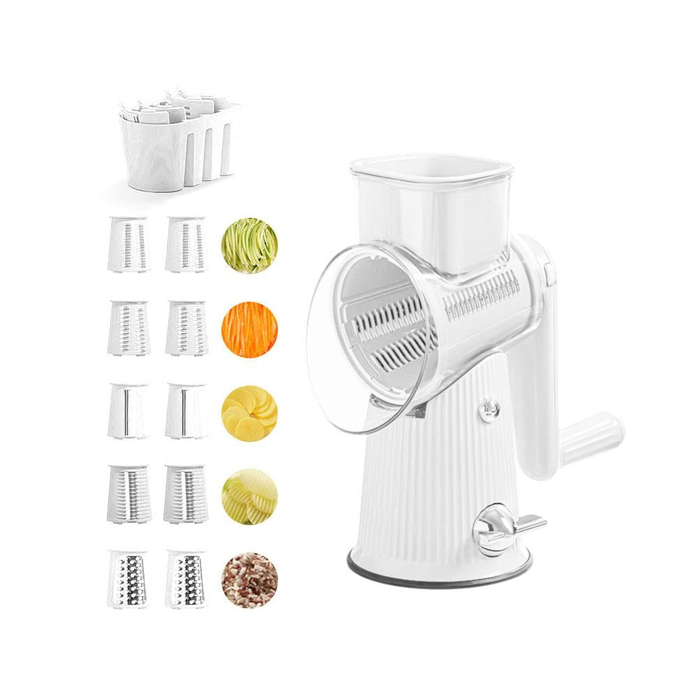 SHAPERME 5 In 1 Gourmet Chse Grater 2025 New Rotary Chse Grinder with ...