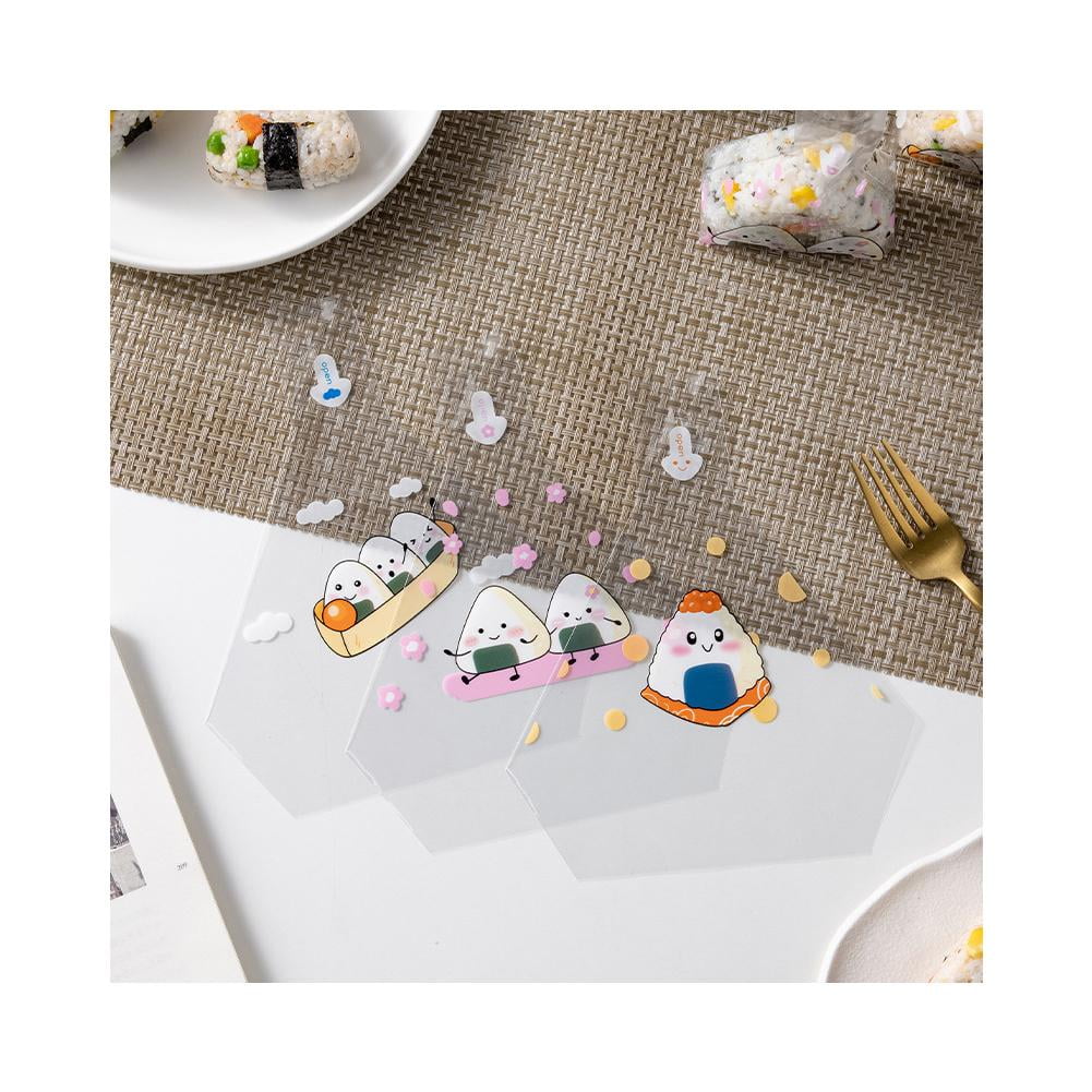 SHAPERME 50pcs Onigiri Wrappers Triangle Onigiri Wrapping Bags Ball ...