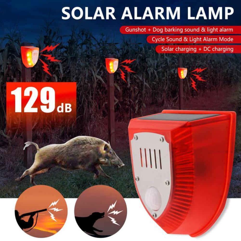 SHAPERME Animal Repeller Motion Sensor Outdoor Alarm Lamp Dog Barking ...
