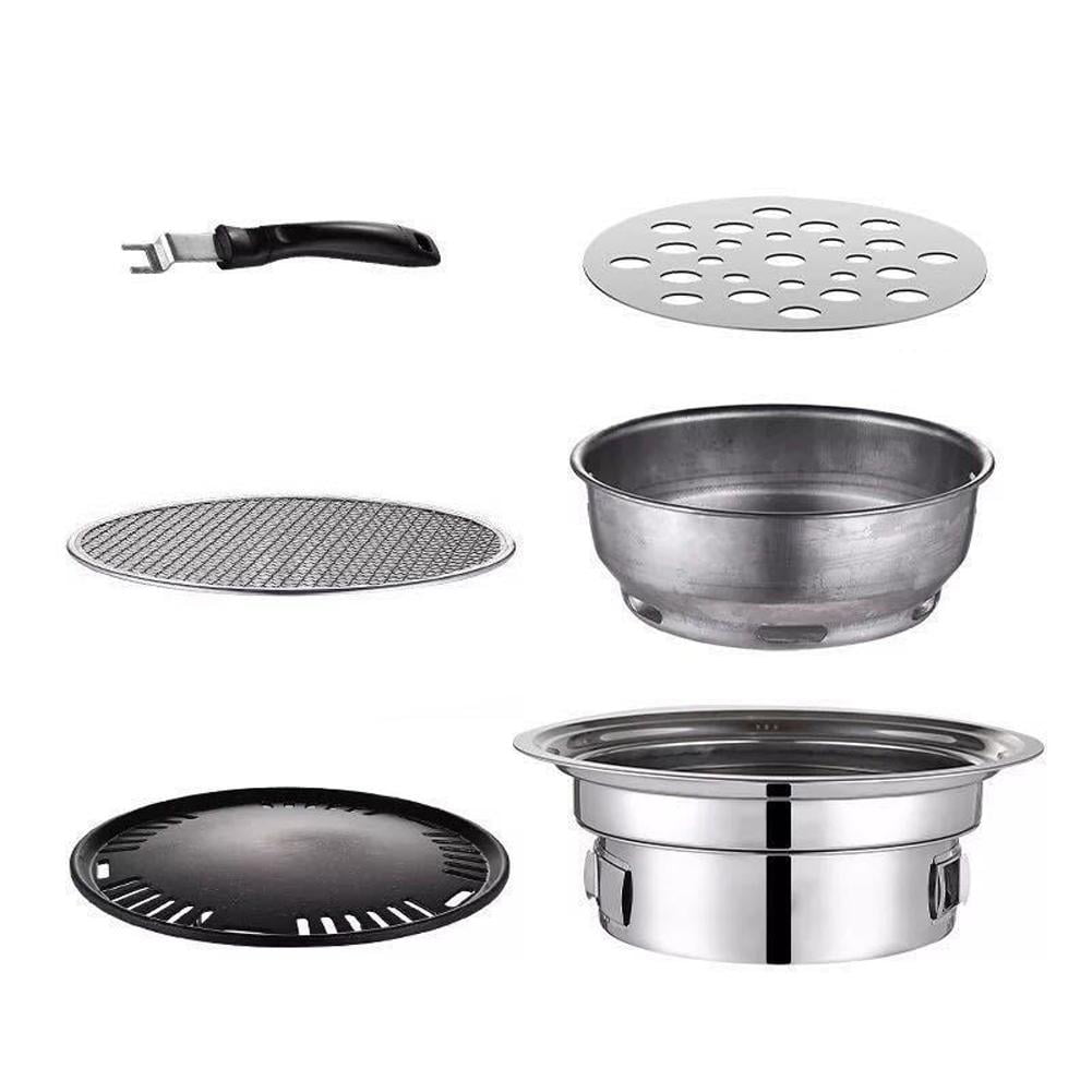 SHAPERME BBQ Grill ltifctional Charcoal Barbecue Grill Rod Stl Stainl ...