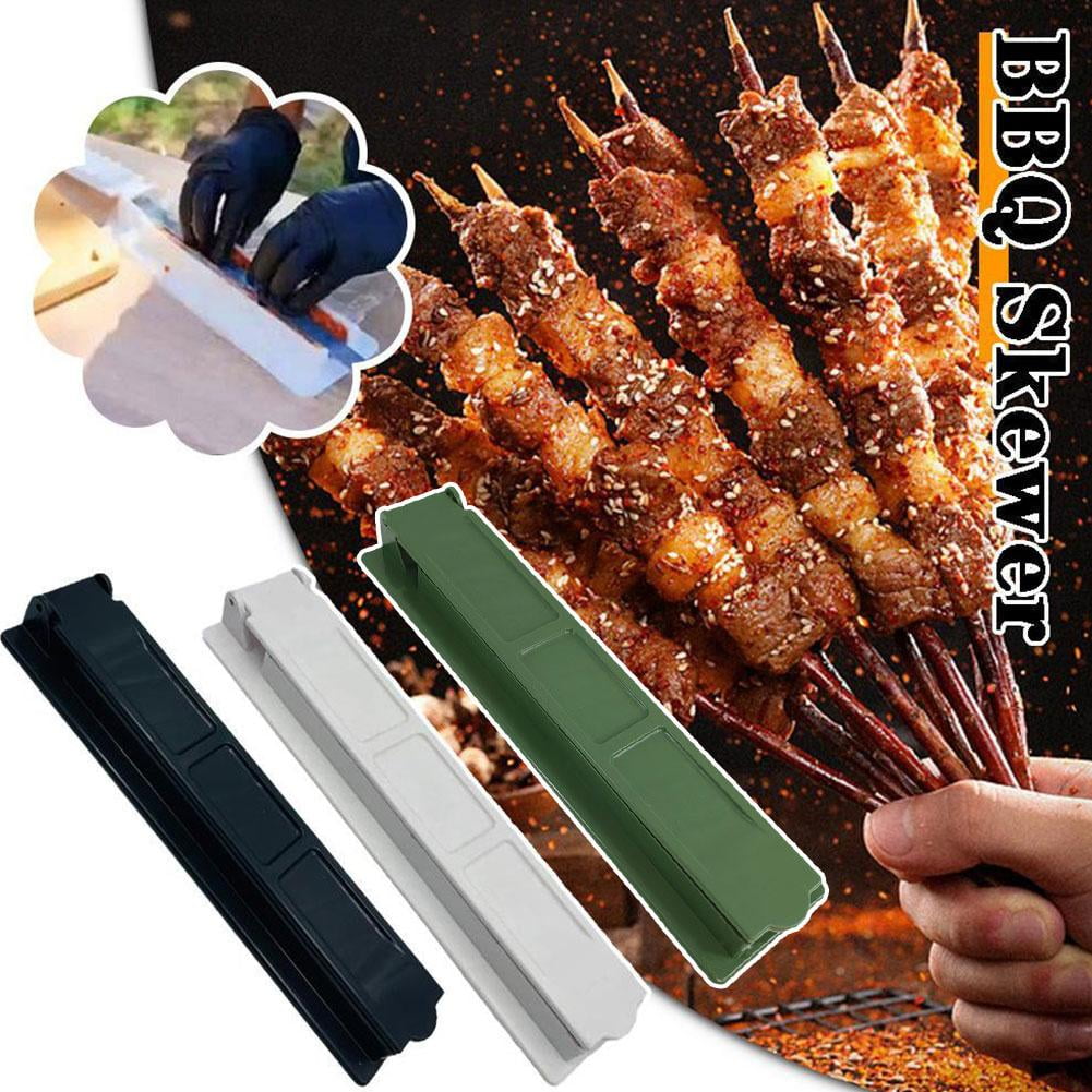 SHAPERME Barbecue Skewer Mold Single Row Kebab Maker BBQ Meat Skewer ...