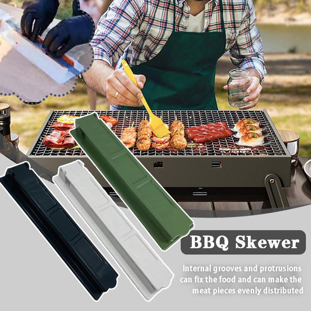 SHAPERME Barbecue Skewer Mold Single Row Kebab Maker BBQ Meat Skewer ...