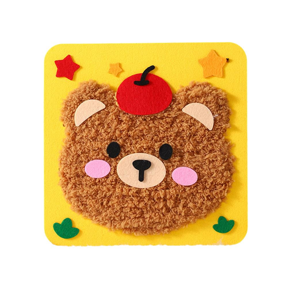 SHAPERME DIY Embroidery Doll Set Beginner Sewing Kit Animal Sewing ...
