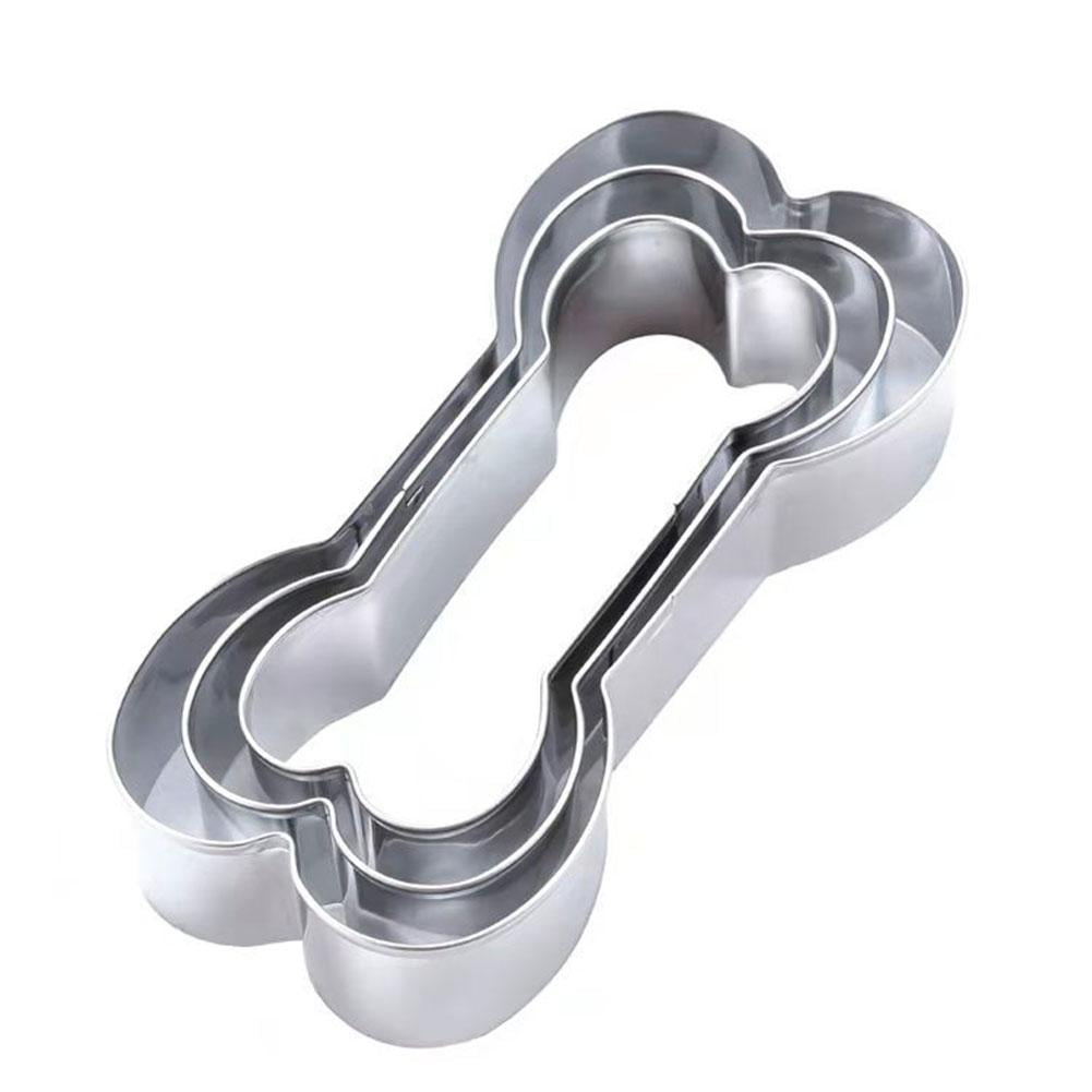 SHAPERME Dog Bone Cookie Cutter Stainless Steel 3Piece Set - Walmart.com