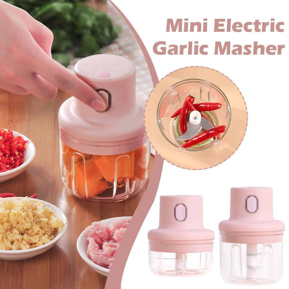 SHAPERME Electric Chopper Rechargeable USB Garlic Puree Chilli Electric ...