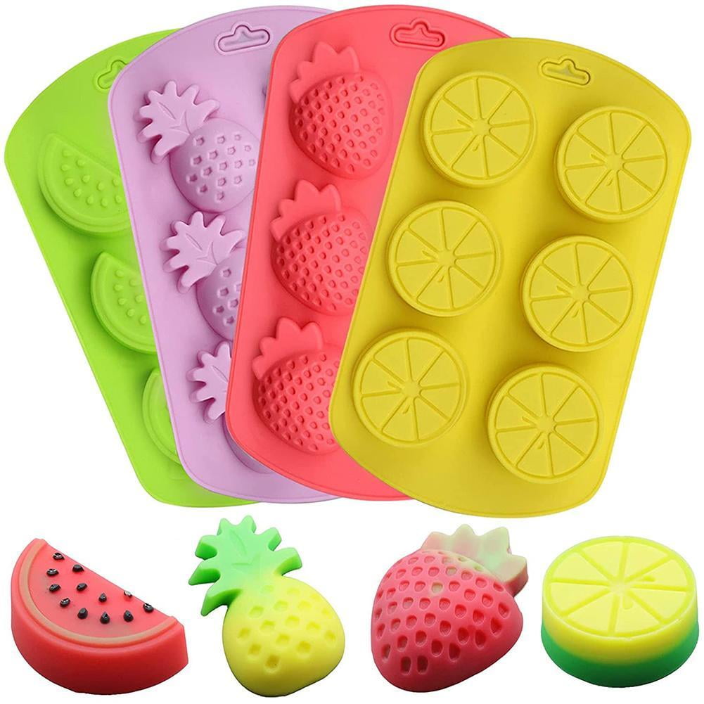 SHAPERME Fruit Shaped Silicone Mold Watermelon Lemon Strawberry ...