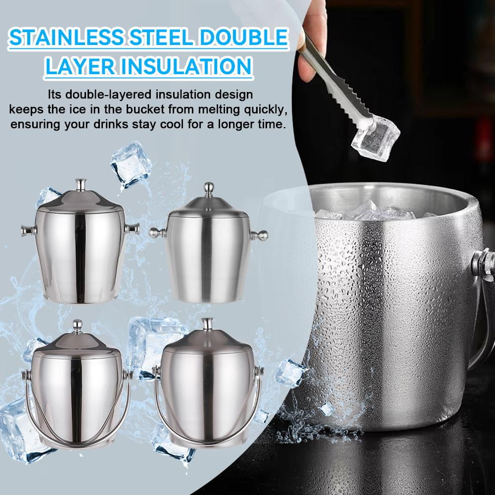 SHAPERME Insulation Ice Bucket Portable Champagne Bucket with Lid KTV ...