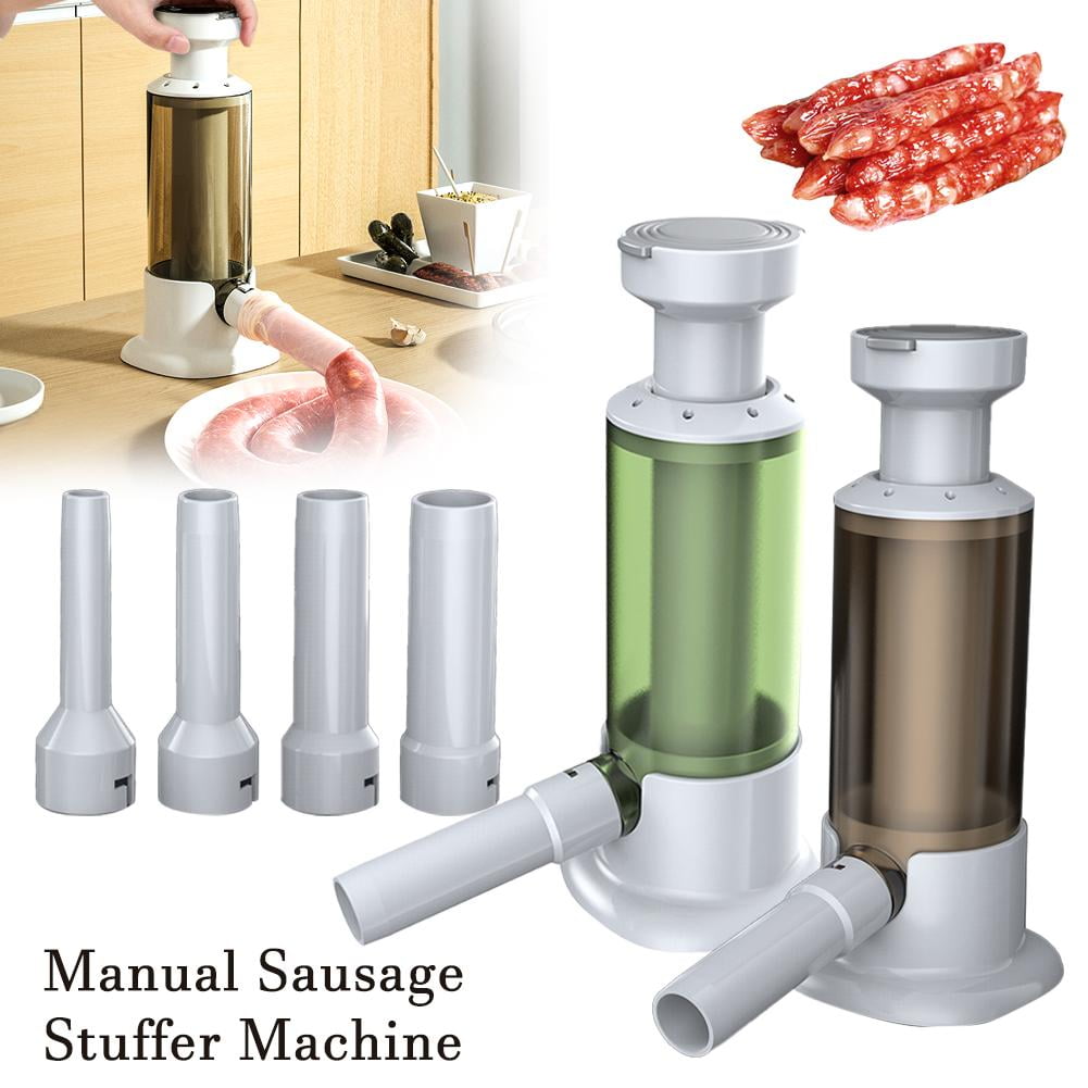 SHAPERME Manual Sausage Stuffer Machine with 4 Stuffing Tubes Manual ...