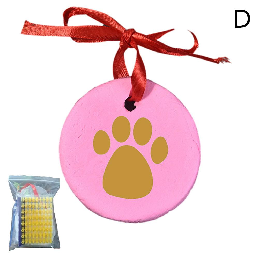 SHAPERME Pet Paw Print air Dry Clay Ornament Kit for Dog or Cat Holiday ...