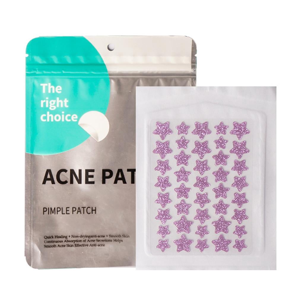 SHAPERME Purple 40 Pieces Of Glitter Acne Patch To Absorb Pus Whole ...