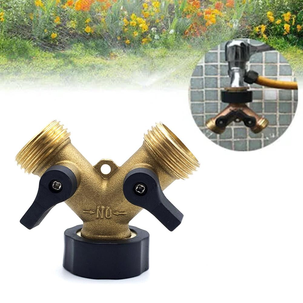 SHAPERME RJSQAQE Heavy Duty Brass 2 Way Y Splitter,2 Way Tap Splitter ...