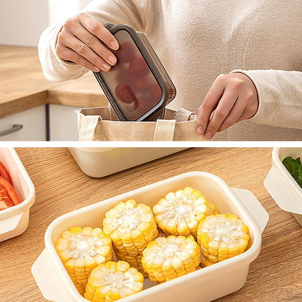 SHAPERME Refrigerator Fridge Freezer Storage Box Food Container Meat ...