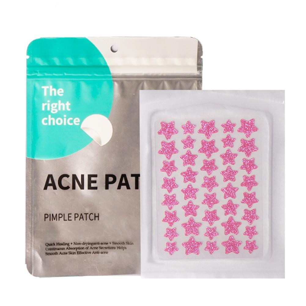 SHAPERME Rose Red 40 Pieces Of Glitter Acne Patch To Absorb Pus Whole ...