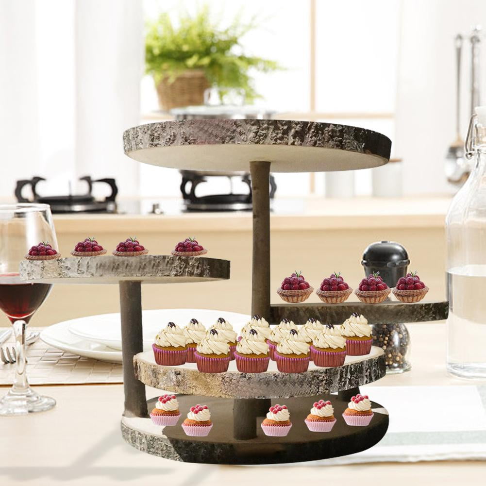 SHAPERME Rustic Stand - Rustic Cake Stand - Wood Stand - Wedding Decor ...