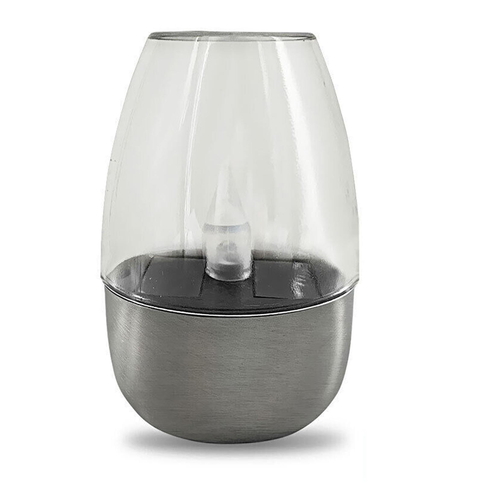 SHAPERME Solar Powered LED Candle Lights Fliering Tea Outdoor Lamp ...