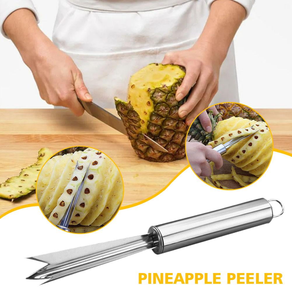 SHAPERME Stainless Steel Pineapple Peeler,Pineapple Seed Remover ...