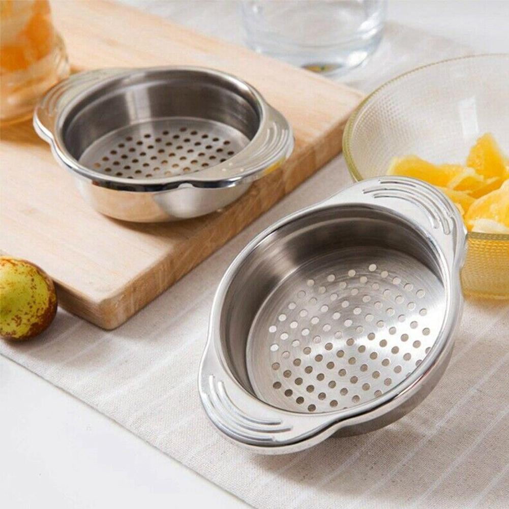 SHAPERME Steel Food Can Strainer Sieve Tuna Press Drainer Remover Oil ...