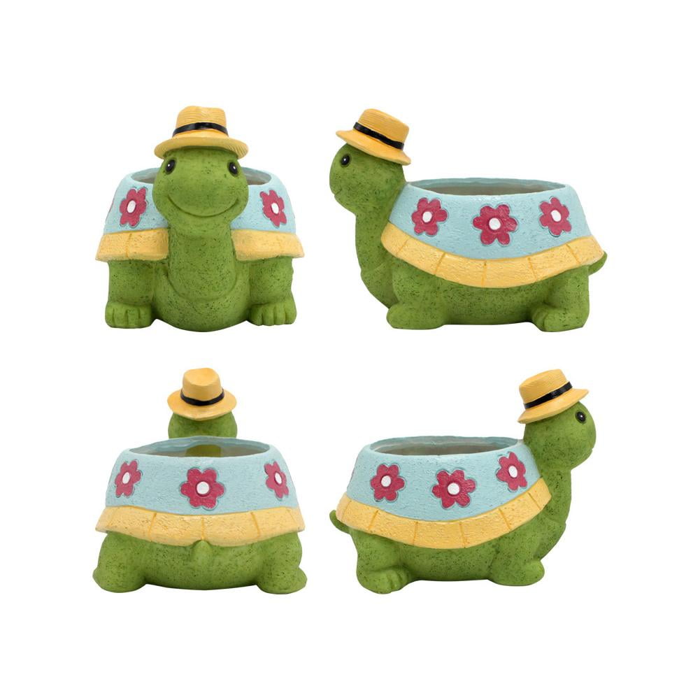 SHAPERME Turtle Succulent Plant Planter Pots Creative Resin U8 Decors ...