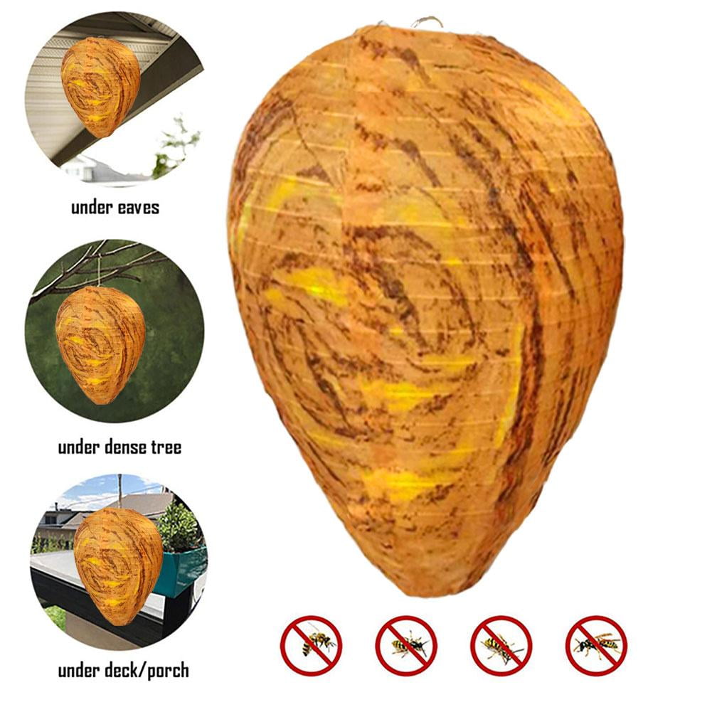 SHAPERME Wasp Nest Decoy,Wasp Nest Decoy Hanging Wasp,Waterproof Fake ...