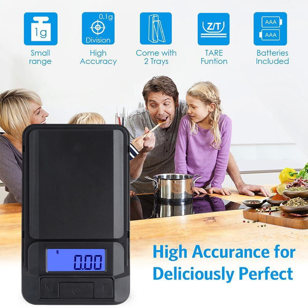 SHAPERME Weigh Gram Scale Digital Pocket Scale Count Function - Walmart.com