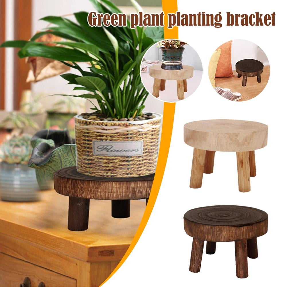 SHAPERME plant stand wood Wooden Plant Stands Floor Flower Pot Rack ...