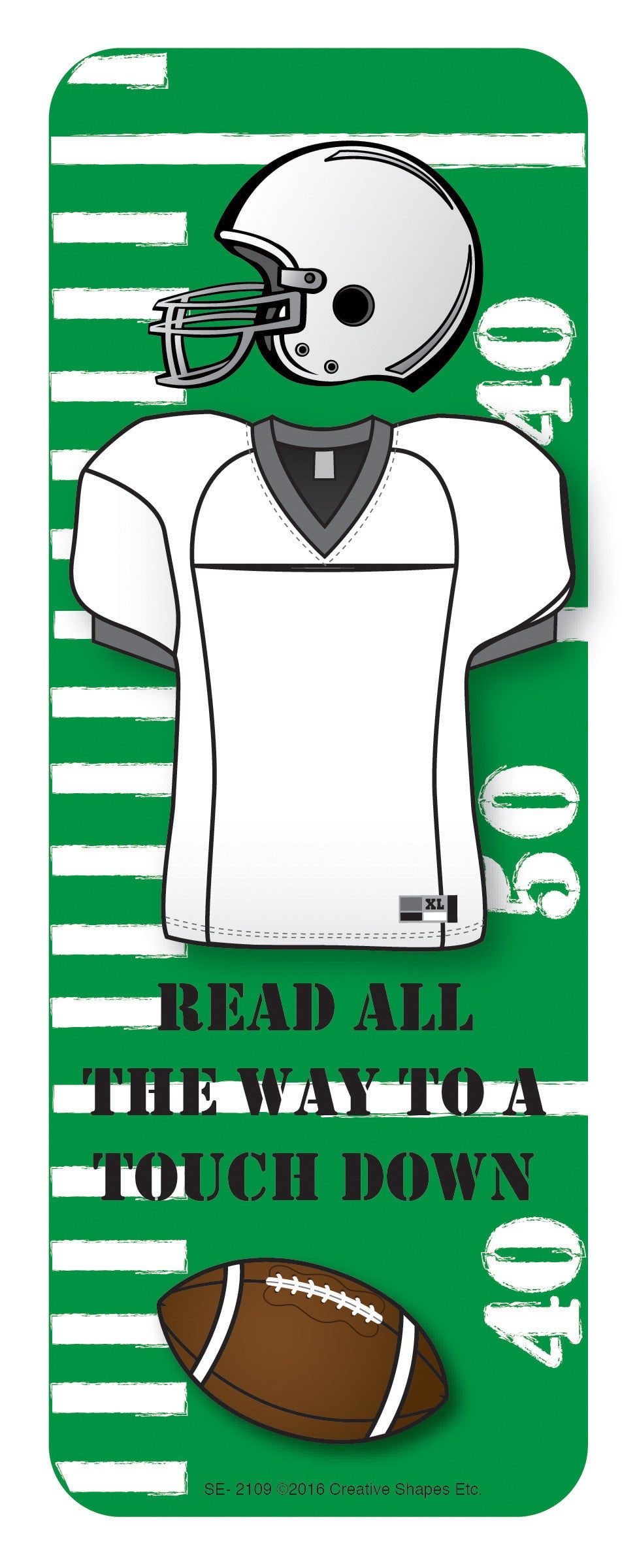 SHAPES ETC. Bookmarks - Football - Walmart.com