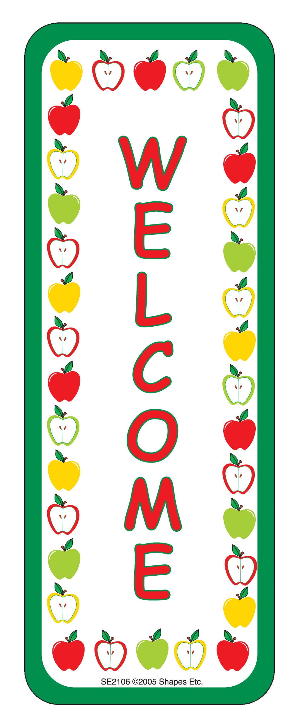 SHAPES ETC. "From Your Teacher" Bookmarks - Welcome - Walmart.com