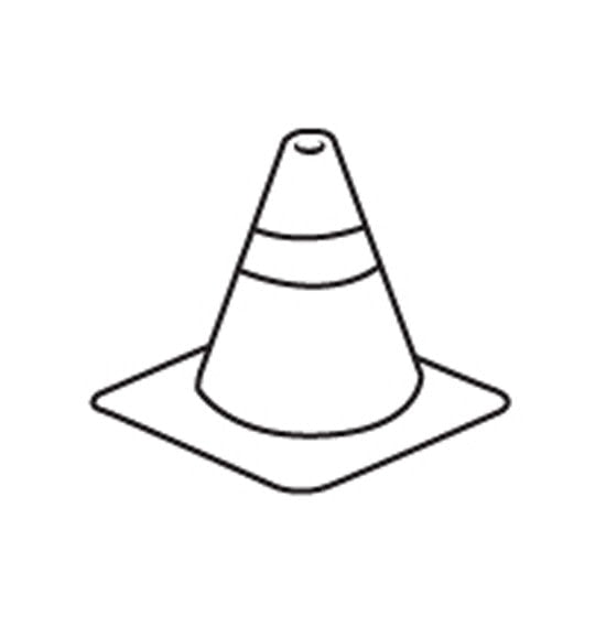 SHAPES ETC. Incentive Stamp - Construction Cone - Walmart.com