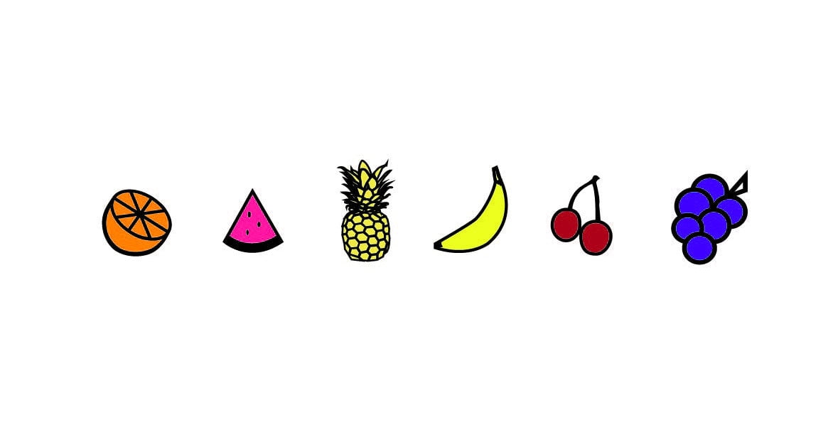 SHAPES ETC. Incentive Stamp - Fruit Set - Walmart.com
