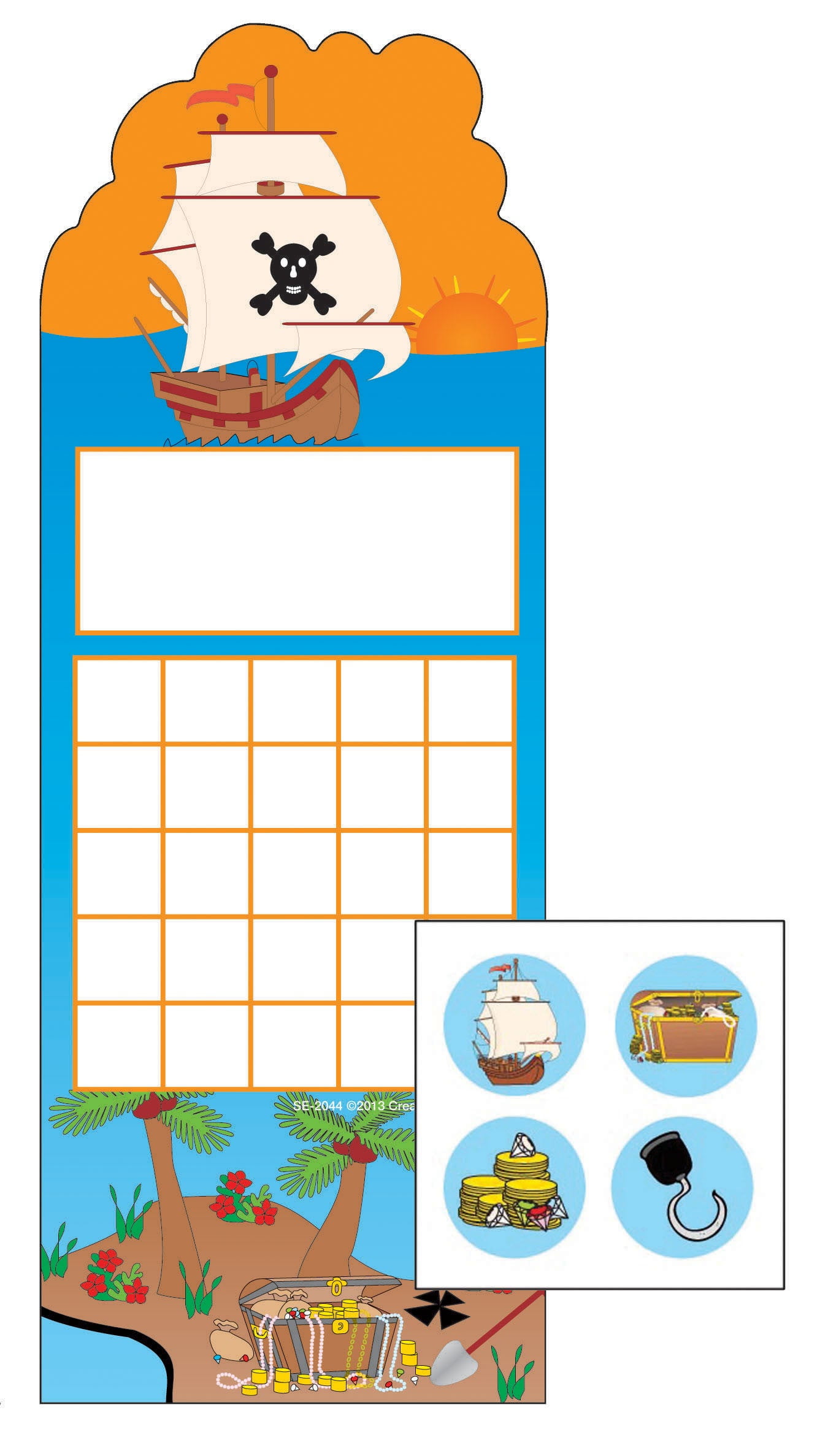 SHAPES ETC. Incentive Sticker Set - Pirate - Walmart.com