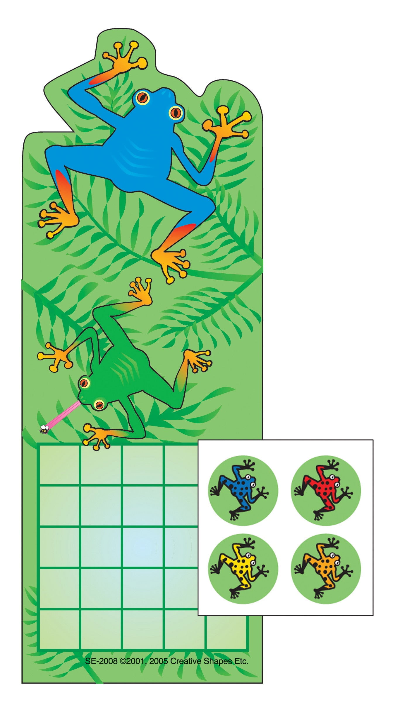 SHAPES ETC. Incentive Sticker Set - Tree Frog - Walmart.com