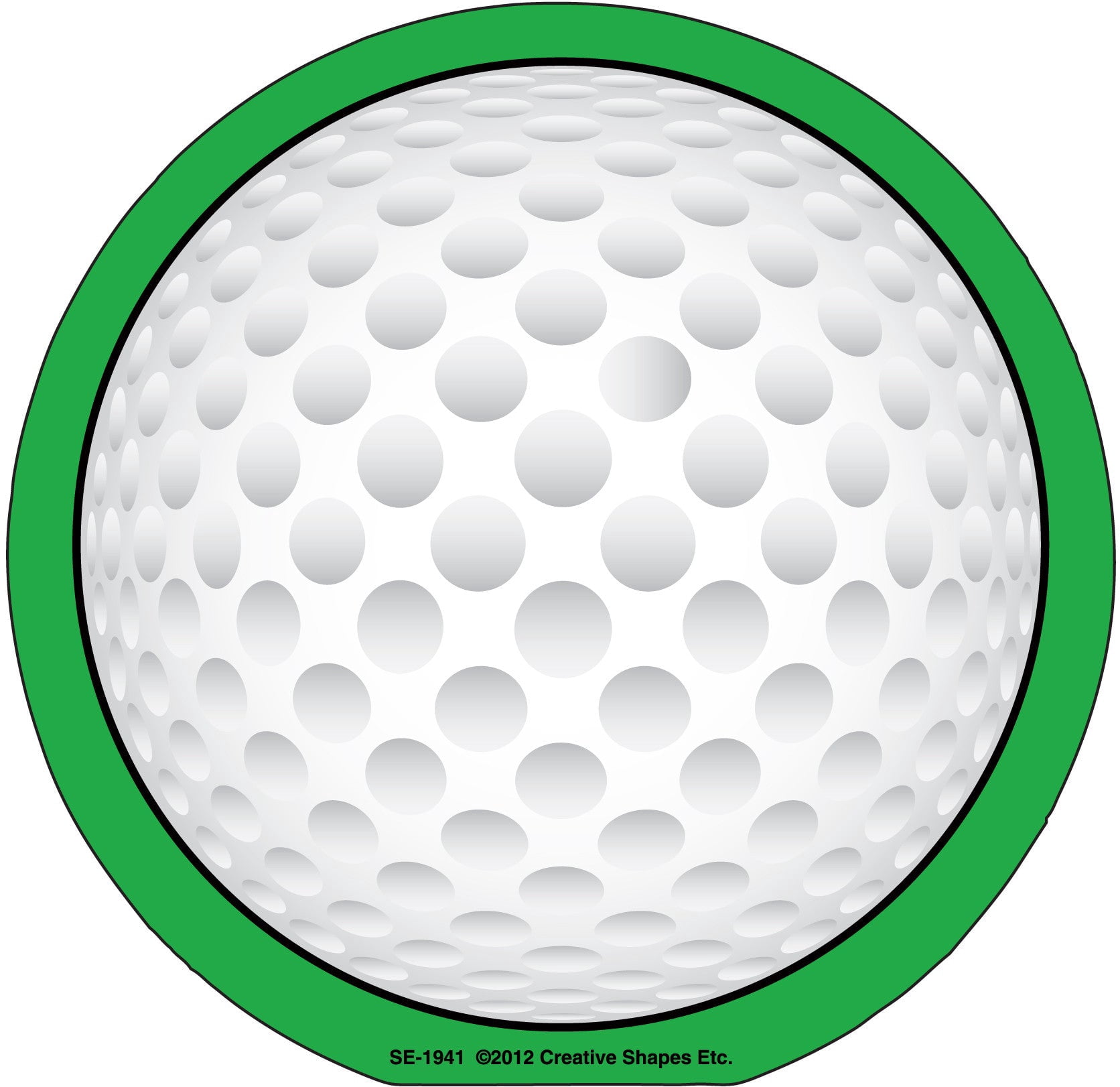 SHAPES ETC. Large Notepad - Golf Ball - Walmart.com