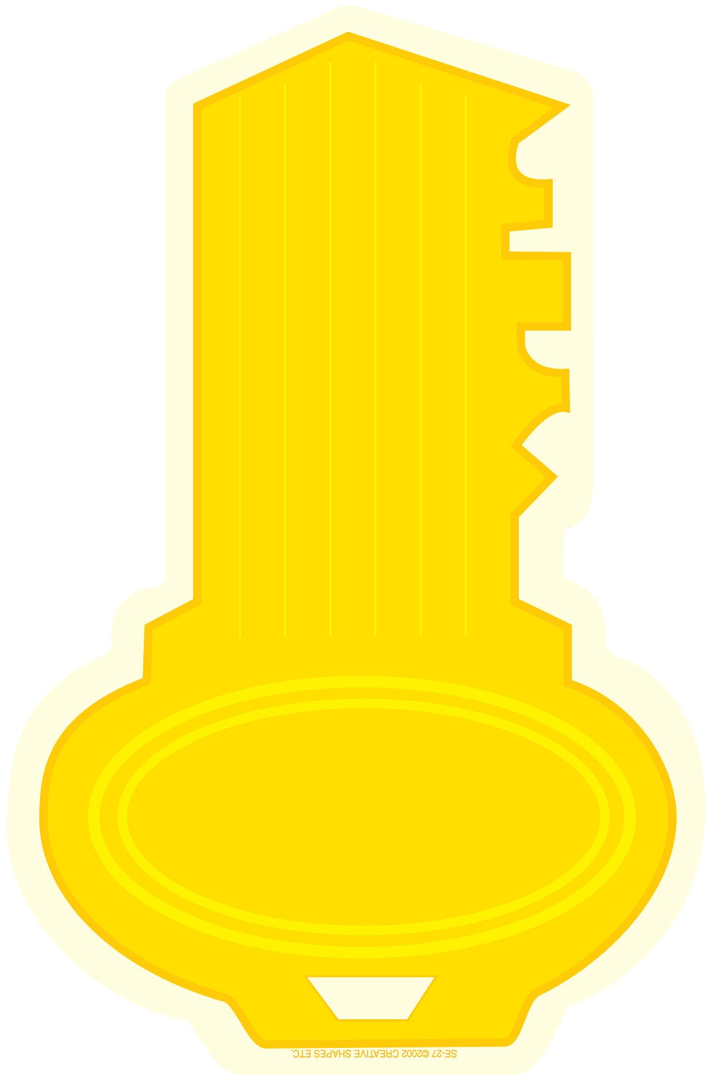 SHAPES ETC. Large Notepad - Key - Walmart.com