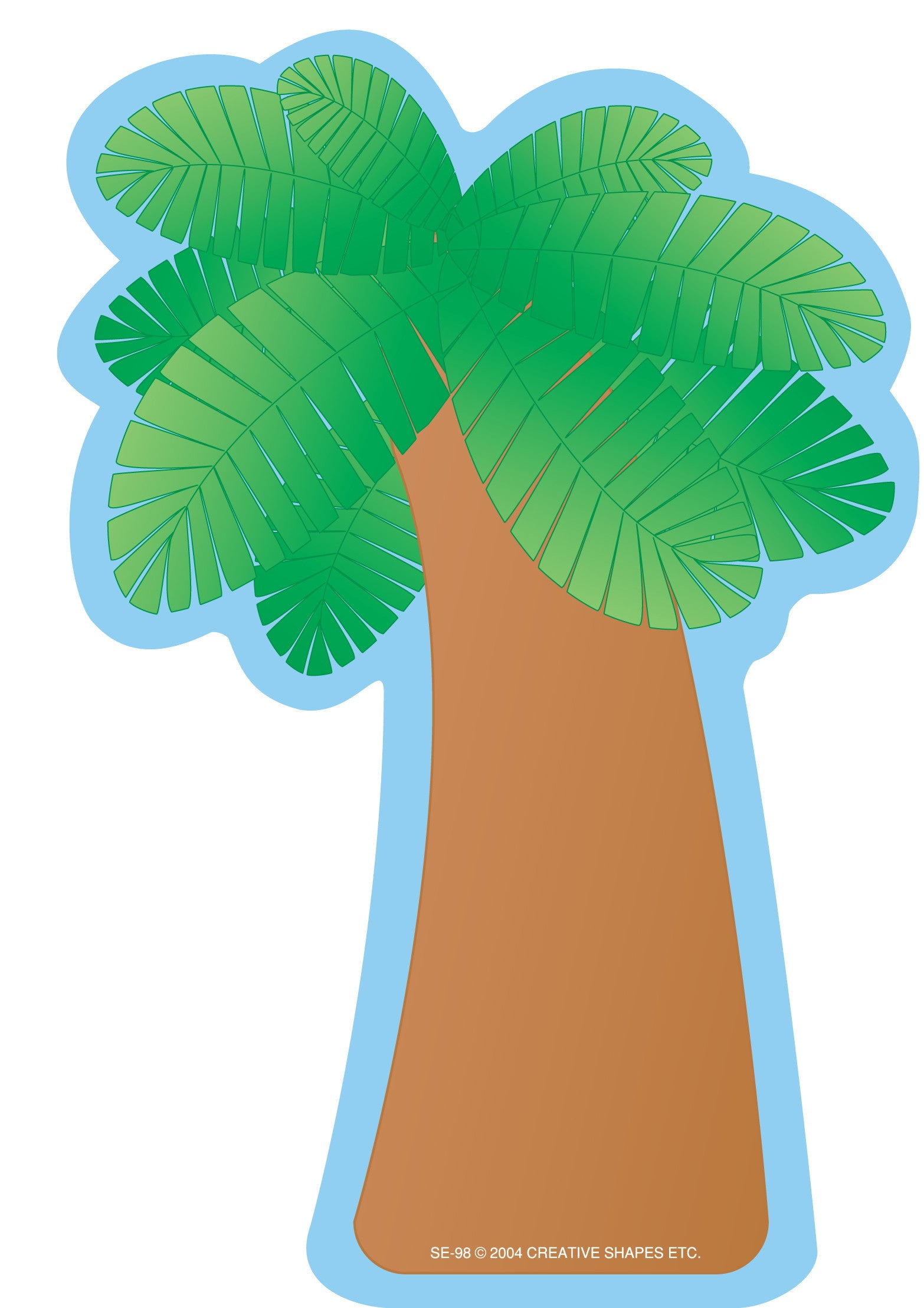 SHAPES ETC. Large Notepad - Palm Tree - Walmart.com