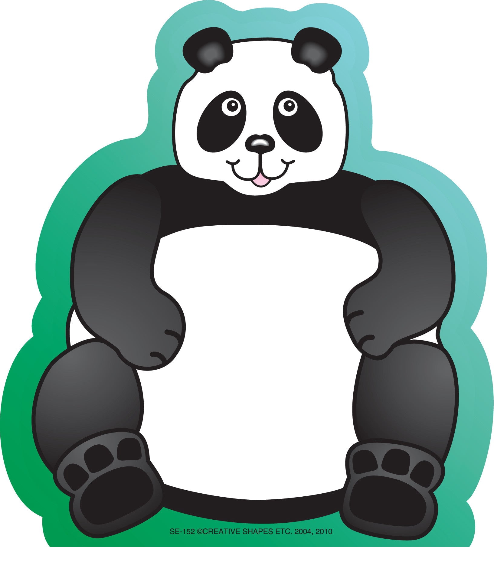 SHAPES ETC. Large Notepad - Panda - Walmart.com