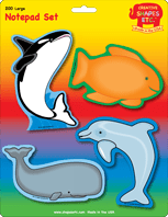 SHAPES ETC. Large Notepad Set - Ocean - Walmart.com