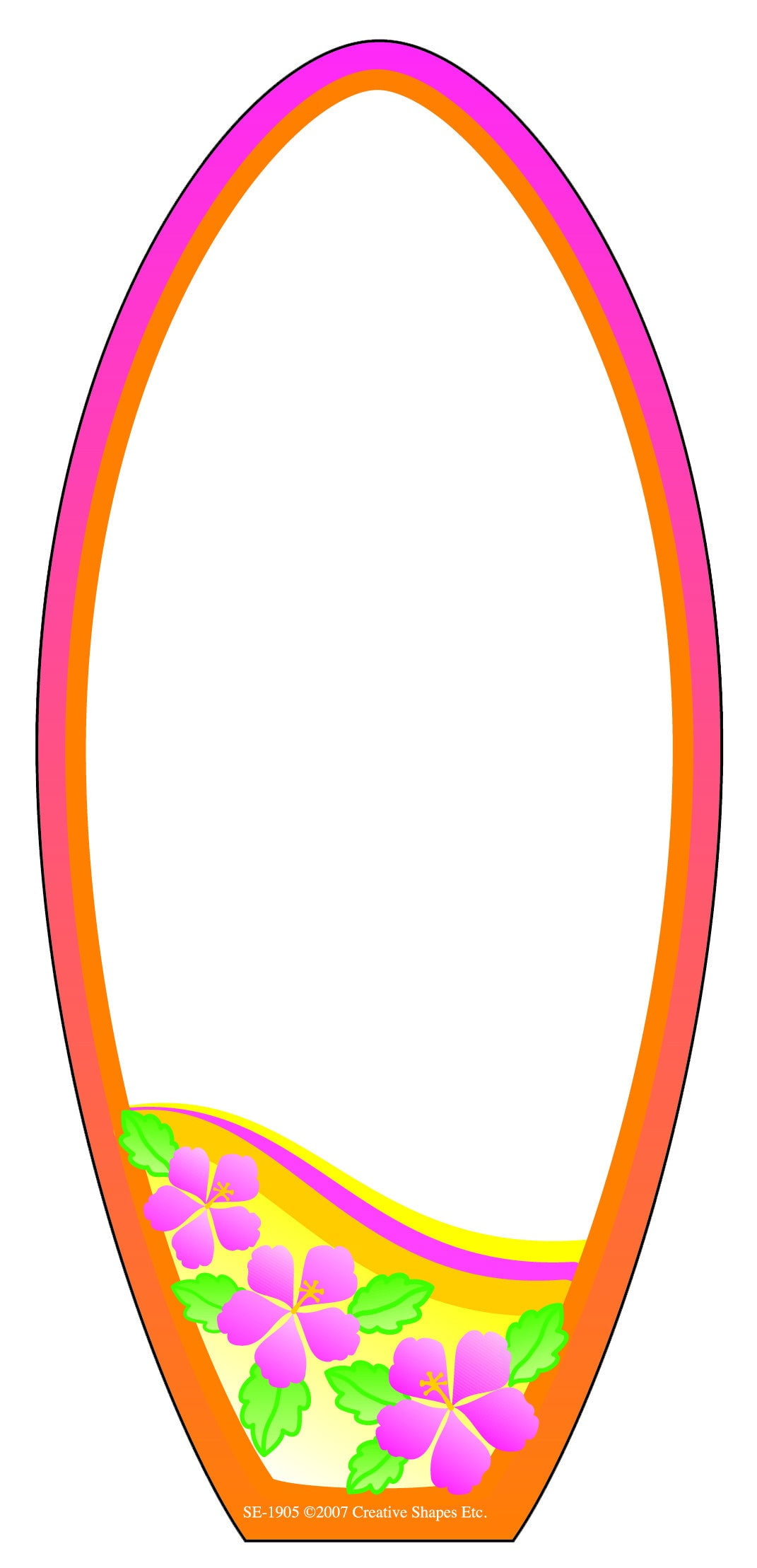 SHAPES ETC. Large Notepad - Surfboard - Walmart.com