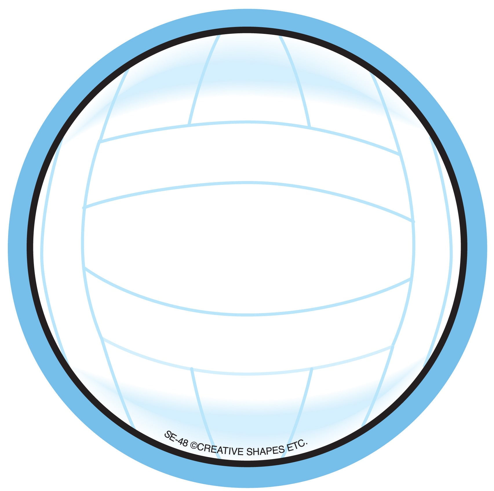 SHAPES ETC. Large Notepad - Volleyball - Walmart.com