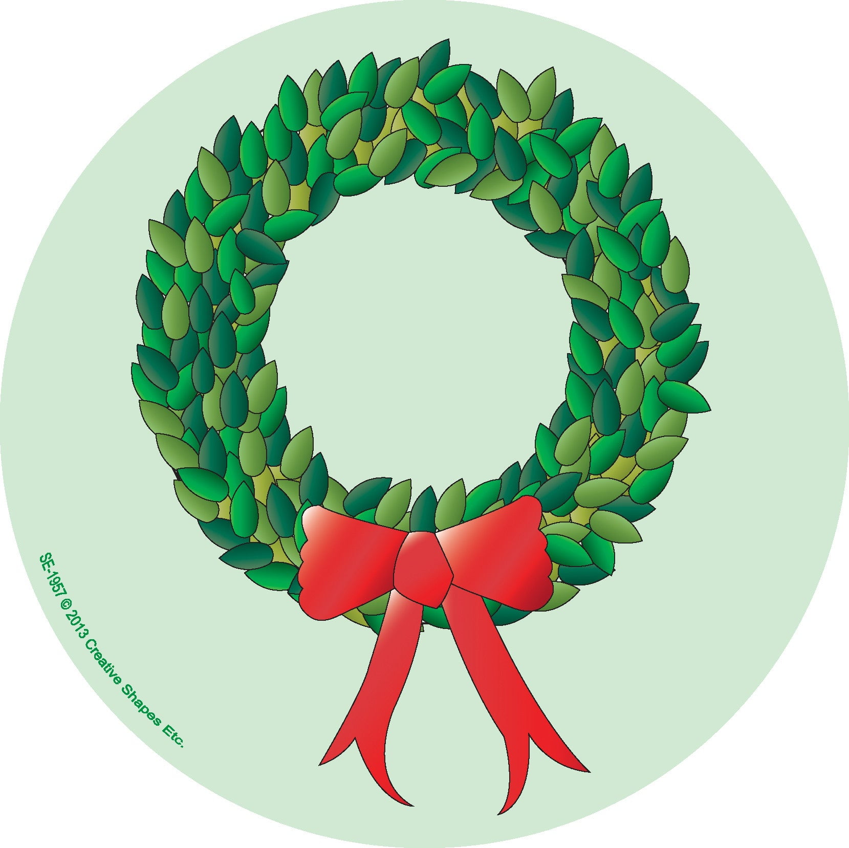 SHAPES ETC. Large Notepad - Wreath - Walmart.com