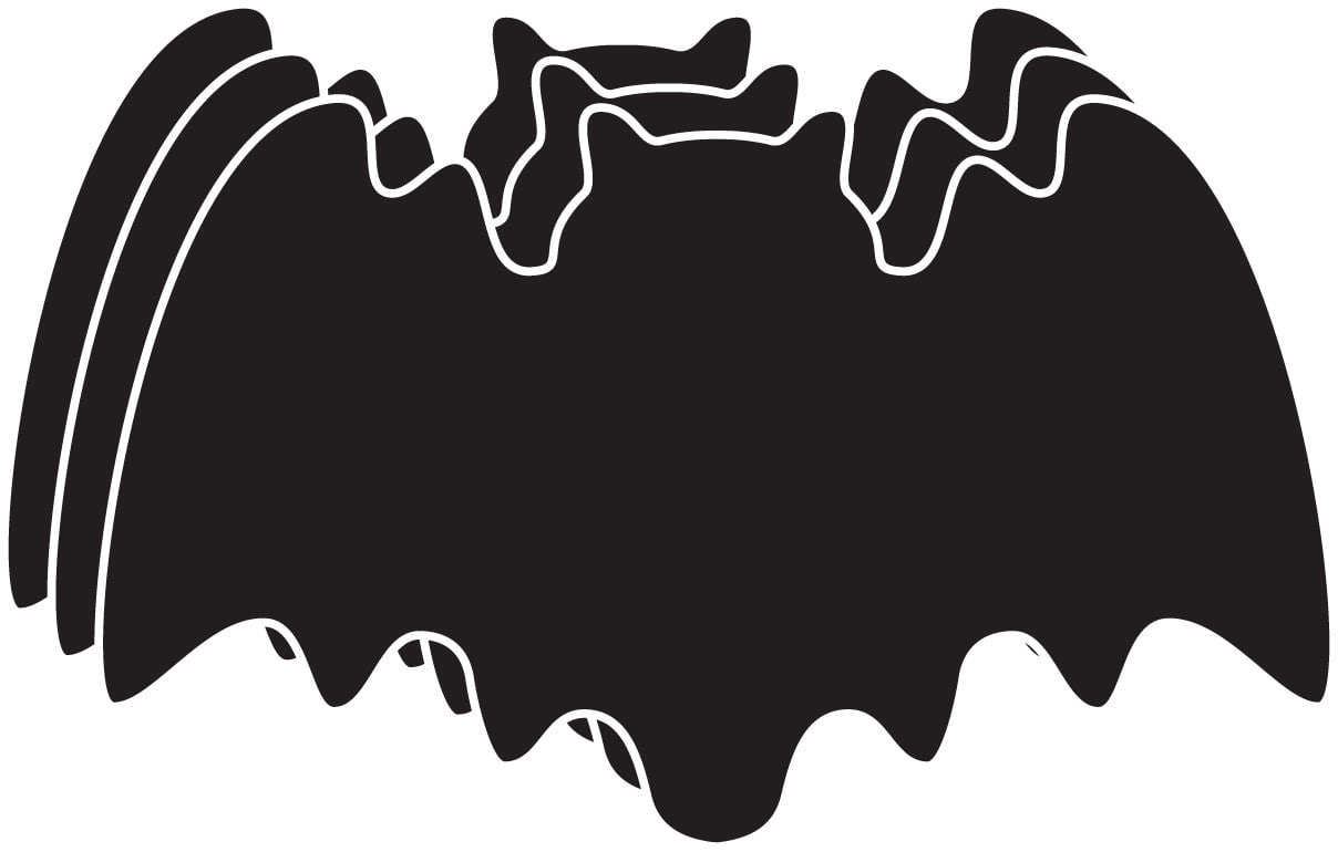 SHAPES ETC. Large Single Color Creative Foam Cut-Outs - Bat - Walmart.com
