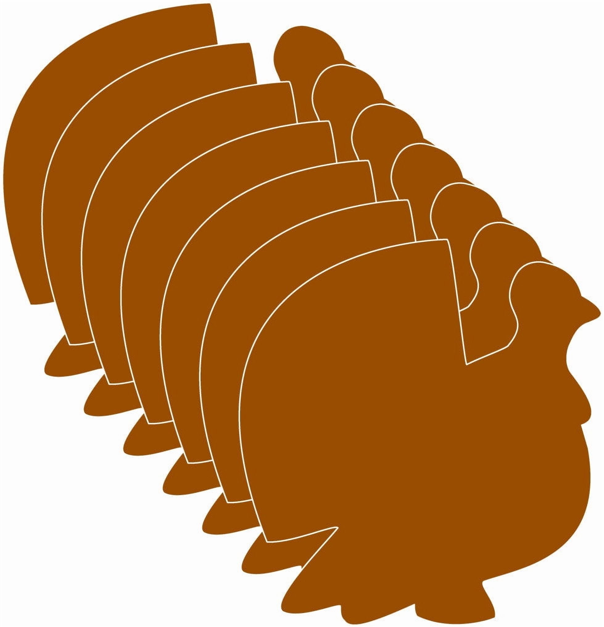 SHAPES ETC. Large Single Color Creative Foam Cut-Outs - Turkey ...