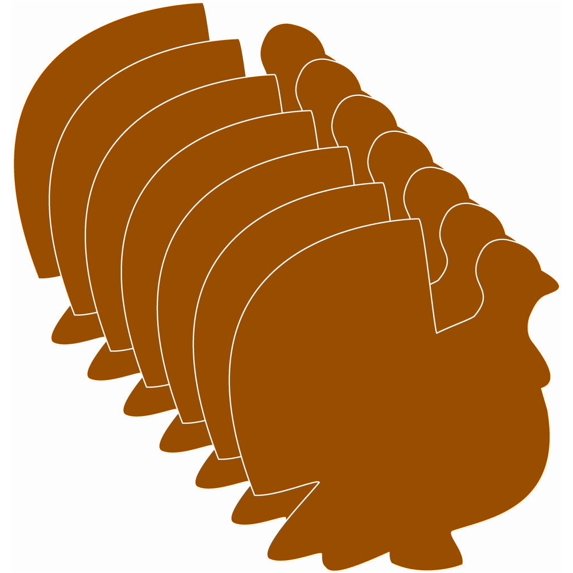 SHAPES ETC. Large Single Color Creative Foam Cut-Outs - Turkey ...