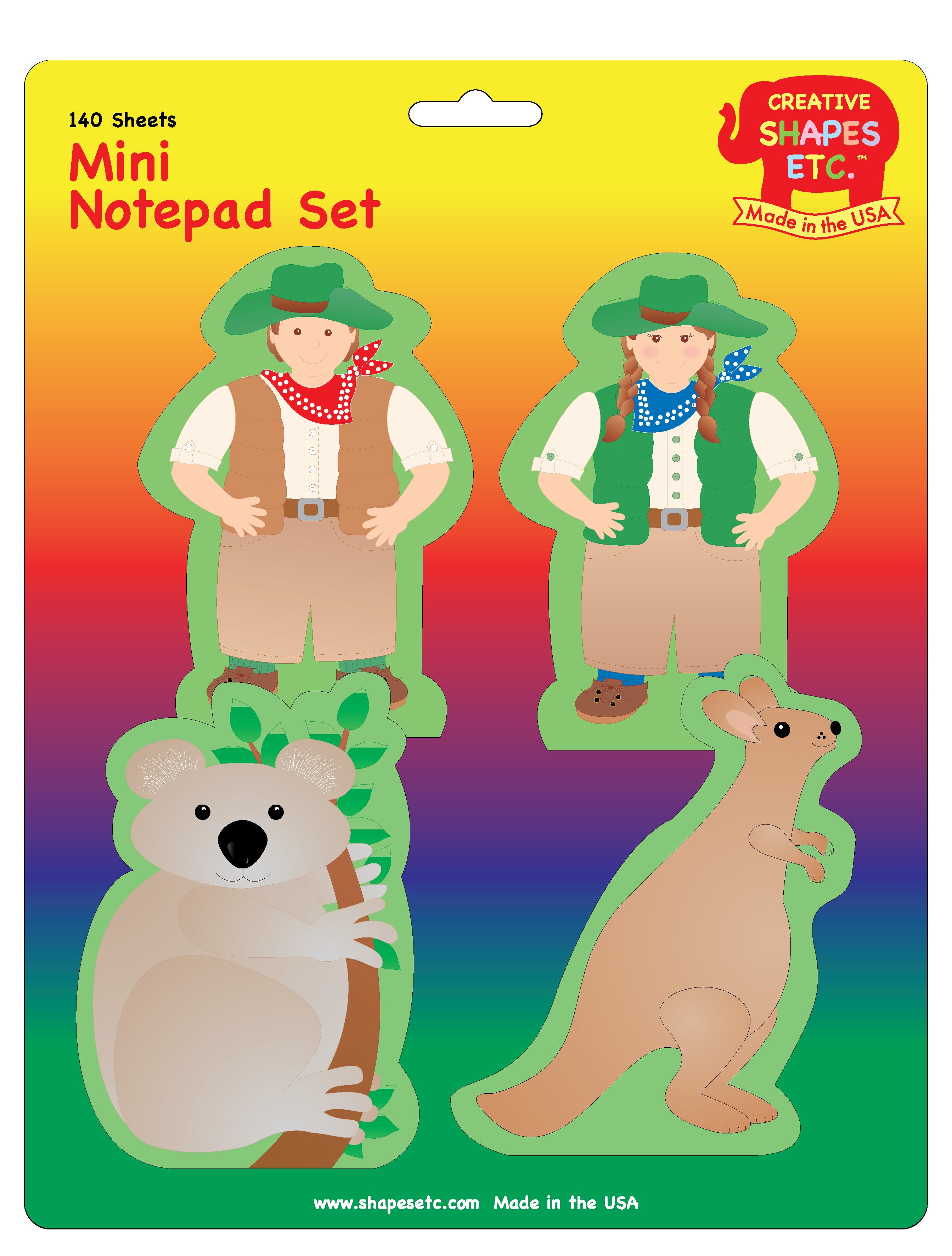 SHAPES ETC. Mini Notepad Set - Australian Outback - Walmart.com