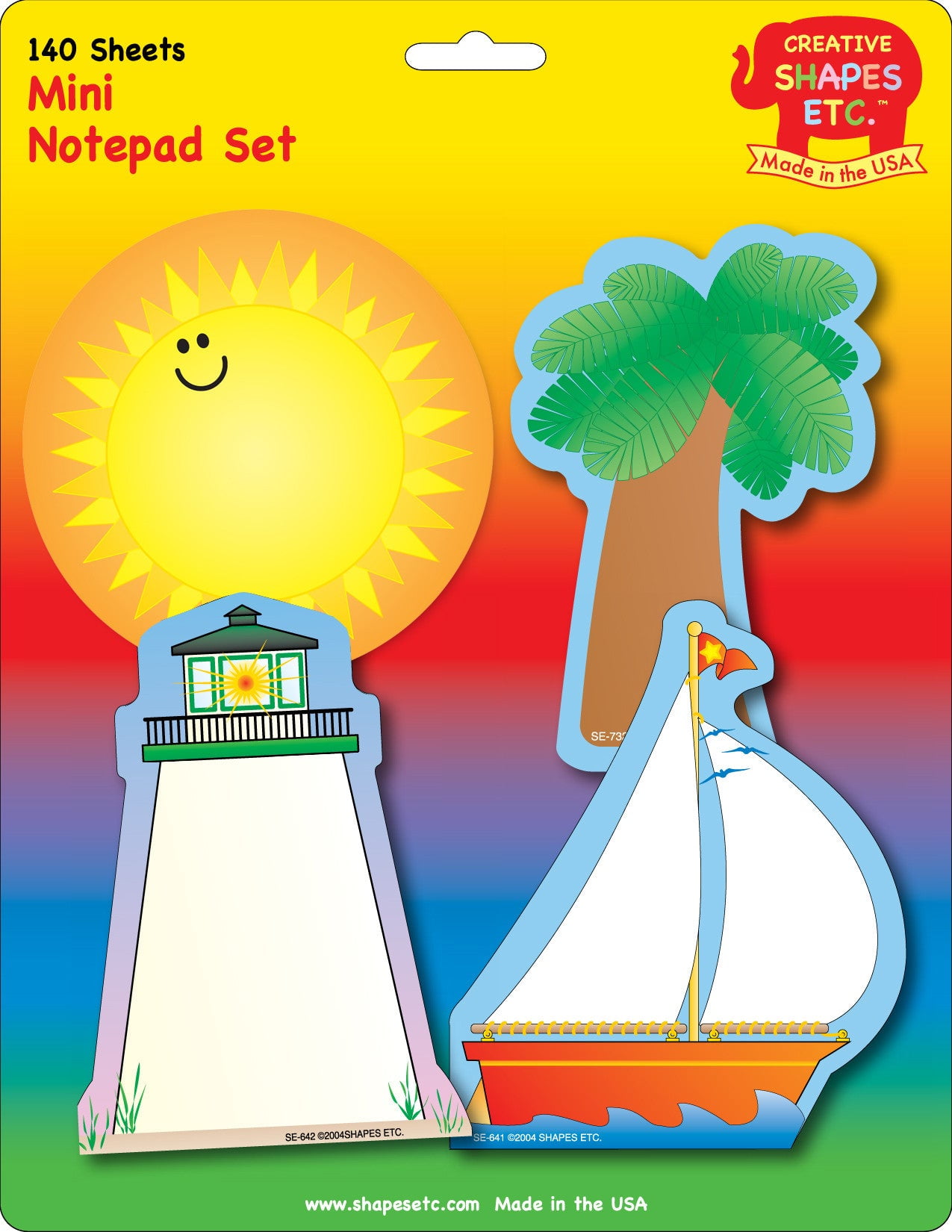 SHAPES ETC. Mini Notepad Set - Seaside - Walmart.com